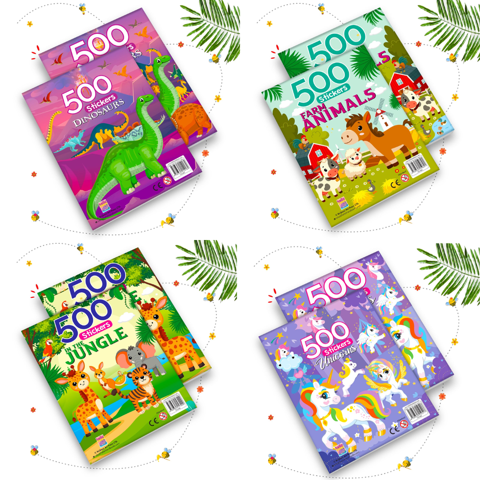 500 Stickers Activity Book – Hi5Toys
