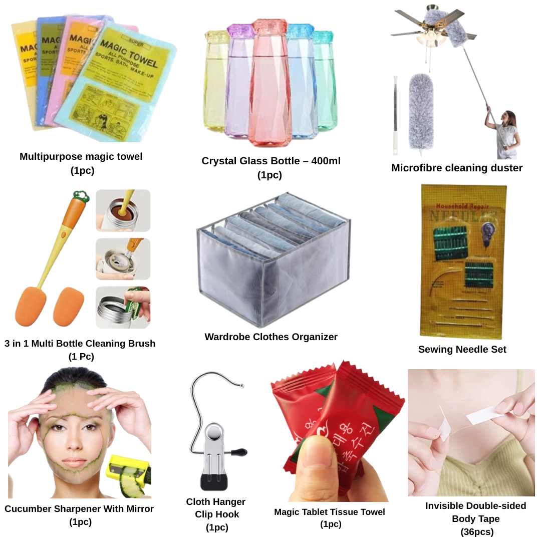 Home Essential Combo of 10 Products – Hi5Toys