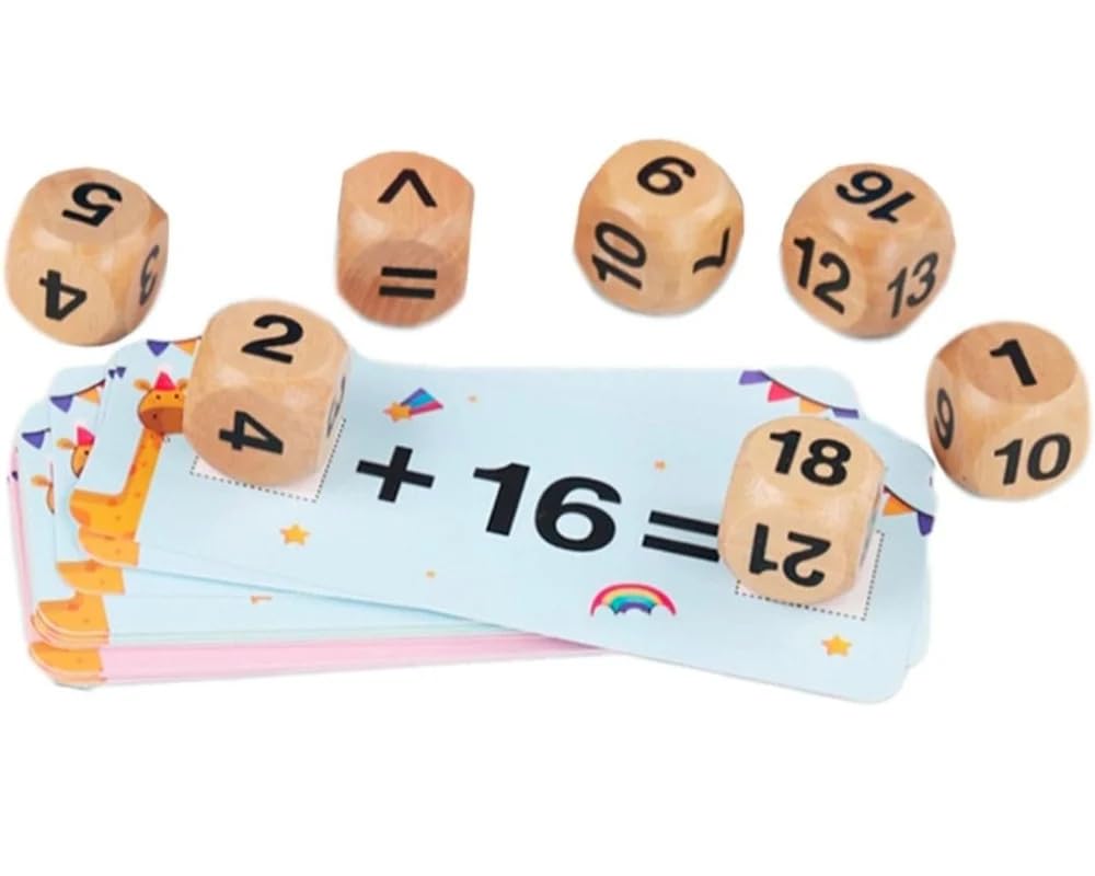 Wooden Number Dice – Hi5Toys