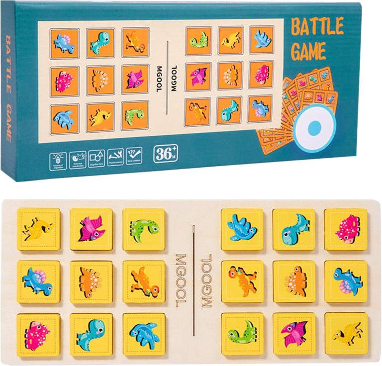 Wooden Matching Game | Pattern Block Match Puzzles – Hi5Toys