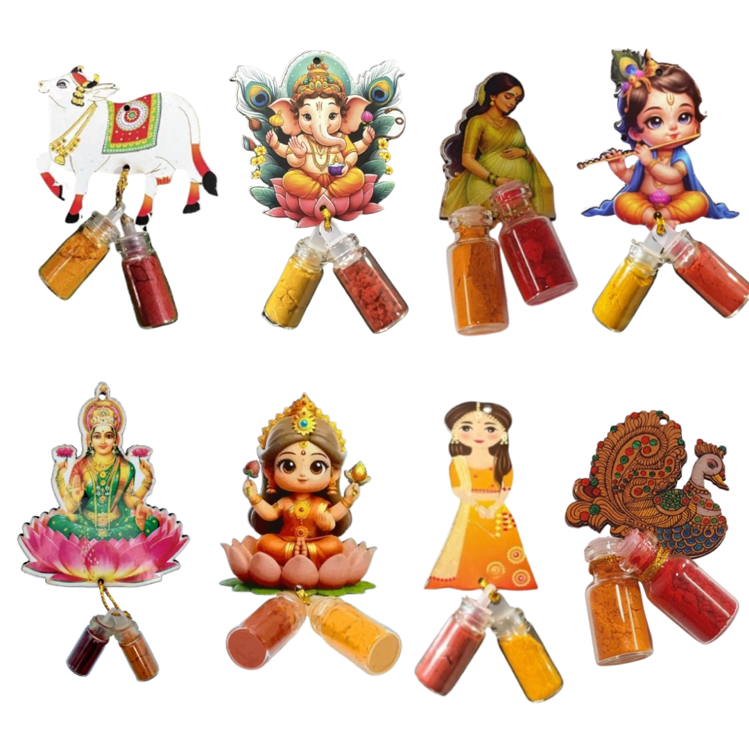Wooden Haldi Kumkum Set (1pc) – Hi5Toys