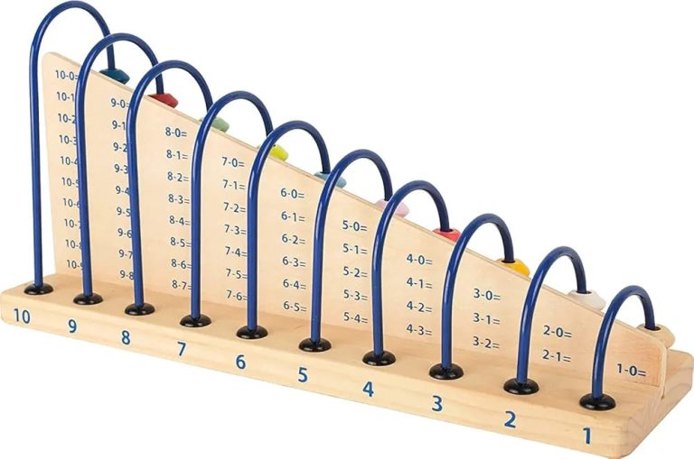 Wooden Abacus Calculation Shelf Hi5 Toys Nurtures Creativity